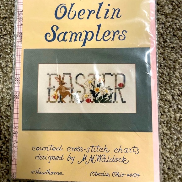 Oberlin Patterns | Other | Oberlin Samplers Easter Cross Stitch Pattern ...